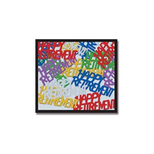 happy retirement fanci-fetti (multi-color) party accessory (1 count) (.5 oz/pkg)