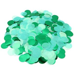 vcostore tissue paper confetti circles – round confetti dots，large table confetti for wedding birthday party decoration and gift box decoration, 5000 pieces -green confetti