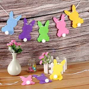 BinaryABC Easter Bunny Rabbit Banner Bunting Garland, Easter Decorations