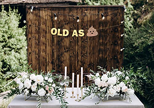 Old As S**t Glitter Banner – Funny Birthday and Retirement Party Supplies, Ideas, Gifts and Decorations