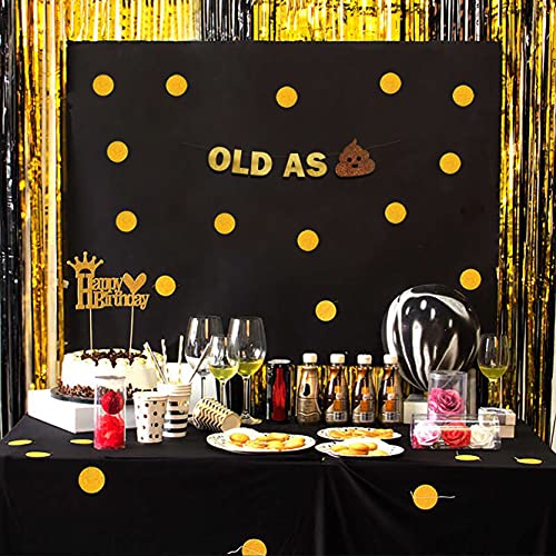 Old As S**t Glitter Banner – Funny Birthday and Retirement Party Supplies, Ideas, Gifts and Decorations