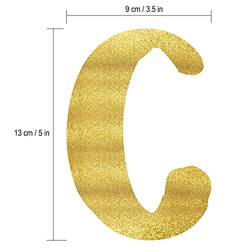 Cheers to 50 Years Gold Glitter Banner - 50th Anniversary and Birthday Party Decorations