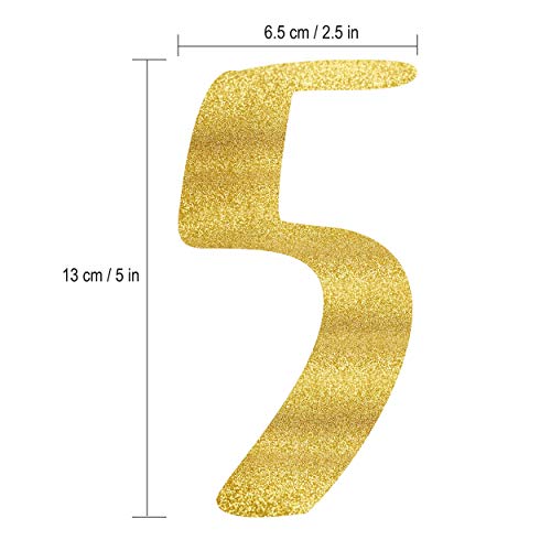 50 & Fabulous Gold Glitter Banner - Happy 50th Birthday Party Banner - 50th Wedding Anniversary Decorations - Milestone Birthday Party Decorations