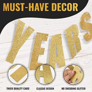 Pre-Strung Cheers to 30 Years Birthday Banner (Gold) - Dirty 30 Birthday Decorations for Him , 30th Birthday Decor , 30th Anniversary Decorations , Mens 30th Party Decorations & Supplies - By Prazoli