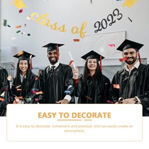 ABOOFAN 1 set of Graduation Banner Decorative Graduation Party Hanging Decor Photo Prop