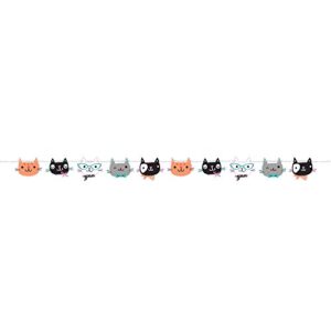 creative converting 329408 cute cats shaped banner – 1 pc