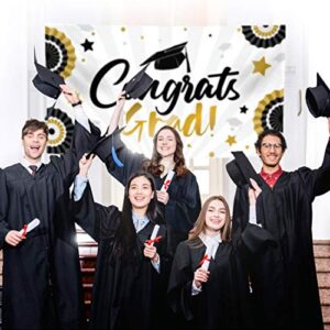 Graduation Banner 2023 - Graduation Decorations 2023 - Graduation Party Supplies 2023 - Large 71” x 40” Graduation Backdrop 2023 Decor - Congrats Grad Banners Yard Sign - Car Decorations for Parade