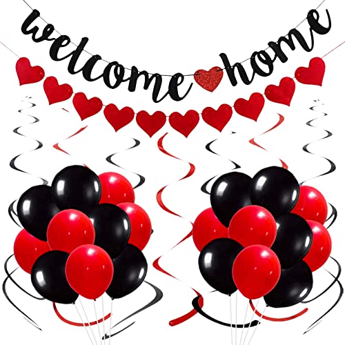 Welcome Home Party Decorations, Welcome Home Banner, Welcome Back Family Gathering Party Decorations Supplies