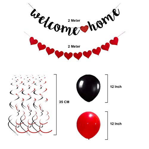 Welcome Home Party Decorations, Welcome Home Banner, Welcome Back Family Gathering Party Decorations Supplies