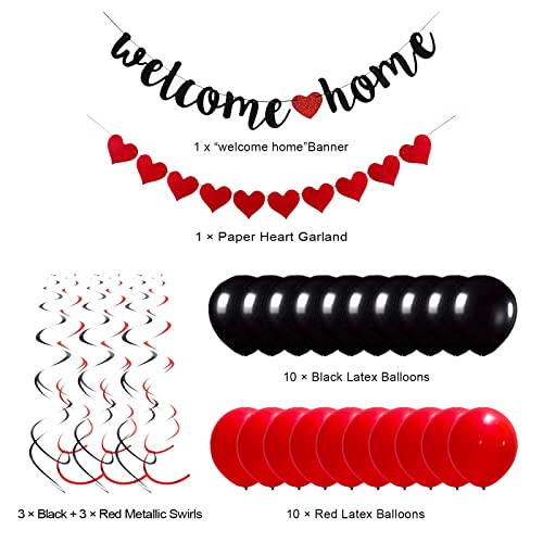 Welcome Home Party Decorations, Welcome Home Banner, Welcome Back Family Gathering Party Decorations Supplies