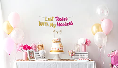 Last Rodeo Bachelorette Party Glitter Banner – Western Cowgirl Bachelorette Party Decorations, Favors and Supplies – Nashville – Austin – Dallas – Charleston - Savannah