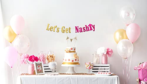 Nashville Bachelorette Party Glitter Banner – Western Cowgirl and Cowboy Bachelorette Party Decorations, Favors and Supplies