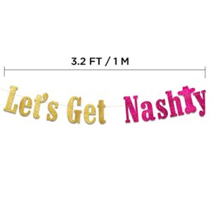 Nashville Bachelorette Party Glitter Banner – Western Cowgirl and Cowboy Bachelorette Party Decorations, Favors and Supplies