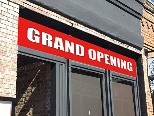 Grand Opening Banner, Store Restaurant Grocery Shop Advertising Business Start Large Sign