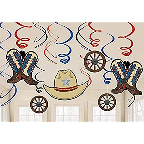 Amscan Western Value Cutouts, 11", 9",7", Multicolor