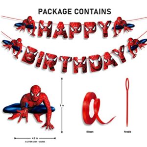 Seyal® Spider Happy Birthday Banner