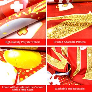 Large RN Banner for Nurse Party Decorations - 72x44 Inch | Congrats Nurse Banner for Red And Gold Nursing Graduation Party Supplies | RN Graduation Party Decorations 2023, Nurse Graduation Decorations