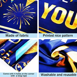 We Will Miss You Party Decorations Going Away Party Supplies Farewell Backdrop Retirement Decorations Goodbye Banner Anniversary Good Luck Banner for Coworker 6 x 4FT - Blue