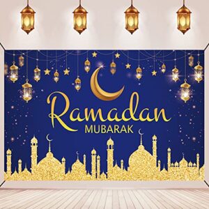 ramadan mubarak decorations ramadan mubarak backdrop banner fabric ramadan kareem sign background for muslim ramadan party decorations