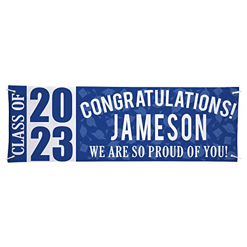 Let’s Make Memories Class of 2023 Graduation Banner - Blue - Graduation Party Décor - 6 Feet