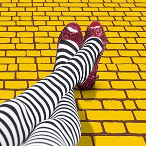 2 Sheets 4.5 X 9 Feet Yellow Brick Road Floor Runner Brick Wall Backdrop, Princess Decorations, Yellow Brick Road for Halloween Cosplay Party