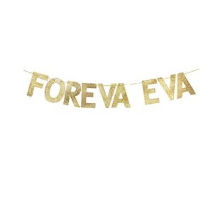 foreva eva gold glitter paper banner, wedding/engagement/valentine’s day party decor, forever and ever banner