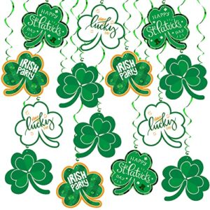 katchon, st patricks day hanging decorations – pack of 30, no diy | st patricks day hanging swirls decorations | shamrock decorations | st patricks day decorations | saint patricks day decorations