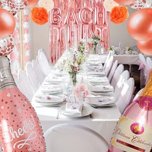 Bachelorette Party Decorations - Bach That Balloons Banner Sign Brunch Bridal Shower for Rose Gold Nash Bachelorette Party Supplies