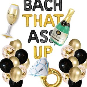 heeton bachelorette party bach that balloon banner brunch bridal shower party decorations nash bachelorette party sign gold floral decorations for bridal bridegroom shower bubbly bar