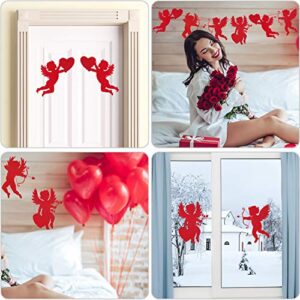 12 Pieces Cupid Cutouts Printed Cupid Paper Cutout Cupid Shaped Decorations for Valentine's Day Wedding Party Supplies