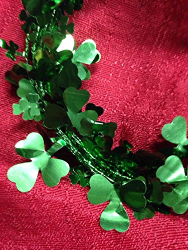 Amscan Saint Patrick's Day Shamrocks Wire Garland, 12', Green