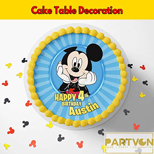 Mickey Mouse Theme Confetti | Baby Shower Party Boy Girl Kids First 1st Birthday Supplies Decorations 2000PCS