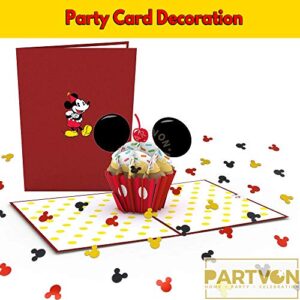 Mickey Mouse Theme Confetti | Baby Shower Party Boy Girl Kids First 1st Birthday Supplies Decorations 2000PCS