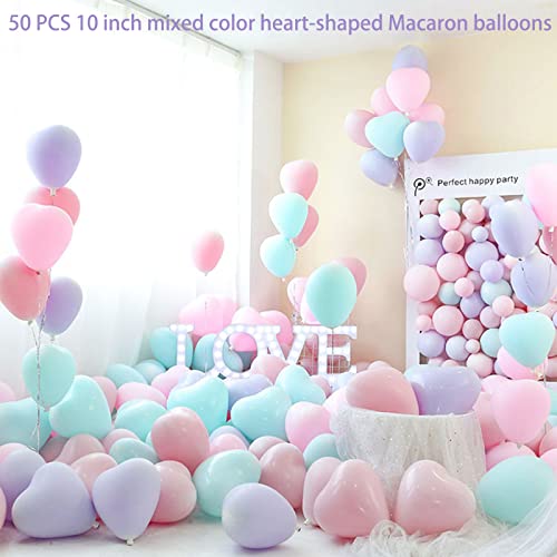 Valentines Day Balloons,101 PCS Heart Balloons for Valentines Day Decorations,Valentine Decorations,Heart Balloons Love Balloons Aluminum Foil Balloons for Birthday Party Wedding (101 PCS)