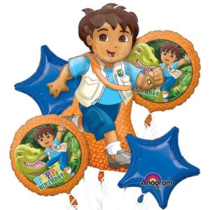 go diego go balloon bouquet (5 pack)