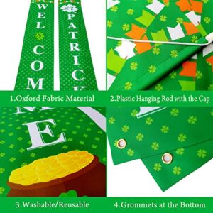 KatchOn, St Patricks Day Banner, 2 Pieces - Big, 72x12 Inch | St Patricks Day Banners for St Patricks Day Party Decorations | Happy St Patricks Day Door Sign for St Patricks Day Decorations Outdoor