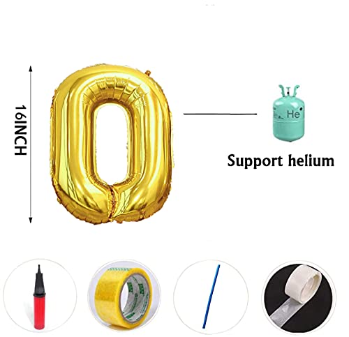 16 Inch Gold Letter Balloons Mylar Foil Alphabet Letter A-Z Balloons Set for Wedding Birthday Party Decoration Banner(26pcs Pack,) (Gold)