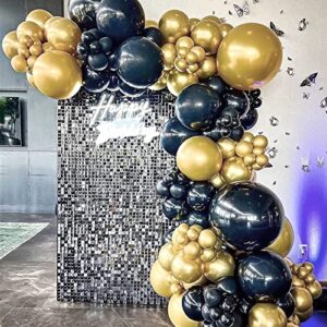 125pcs Metallic Gold Balloons Different Sizes Pack, 18/12/10/5 inch Chrome Gold Latex Balloons Garland Kit for Christmas Birthday Graduation Party Balloons