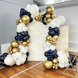 125pcs Metallic Gold Balloons Different Sizes Pack, 18/12/10/5 inch Chrome Gold Latex Balloons Garland Kit for Christmas Birthday Graduation Party Balloons