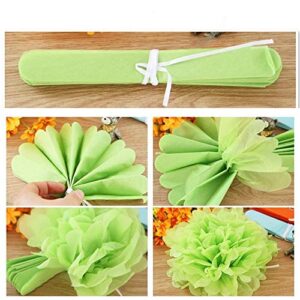 Tissue Paper Pom Poms Paper Flowers for Wedding, Birthday Celebration Party Decorations and Outdoor Decor 15 Pcs of 8,10,14 Inch (Rainbow)