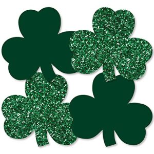 st. patrick’s day – shamrock decorations diy saint patty’s day party essentials – set of 20