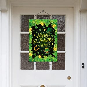 st patricks day decorations door banner irish shamrock welcome sign decor st. patrick’s door banner sign hanging fabric green garland for home office front door yard outdoor party decor