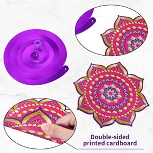 Arabian Nights Party Decoration Genie Lamp Mandala Swirls Ceiling Foil Party Decoration Eid Mubarak Decor for Indian Princess Baby Shower Moroccan Birthday Party Supplies 52 Pcs