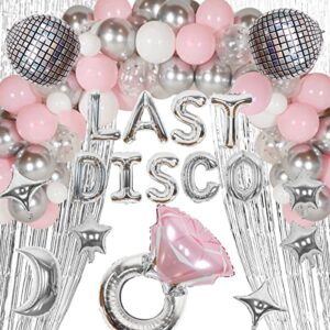 last disco bachelorette party balloon kit sliver pink disco bachelorette party supplies western cowgirl bachelorette party decorations disco balloon arch for nashville last disco bridal shower party