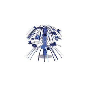 creative converting cascade graduation centerpiece, mini, blue –