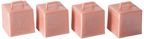 Creative Balloons™ Mfg. Inc. Cube Weight Balloon Weight, 65 Gram, Metallic Rose Gold, 10 Piece