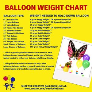 Creative Balloons™ Mfg. Inc. Cube Weight Balloon Weight, 65 Gram, Metallic Rose Gold, 10 Piece