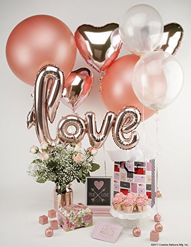 Creative Balloons™ Mfg. Inc. Cube Weight Balloon Weight, 65 Gram, Metallic Rose Gold, 10 Piece