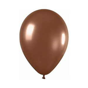 100pcs 12 inch colorful premium latex wedding party birthday balloon lot (brown)