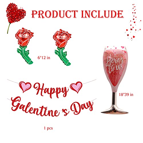 98 PCS Galentines Day Decorations Galentines Day Balloons Arch Garland Galentines Day Banner Valentine's Day Party Friends Supplies